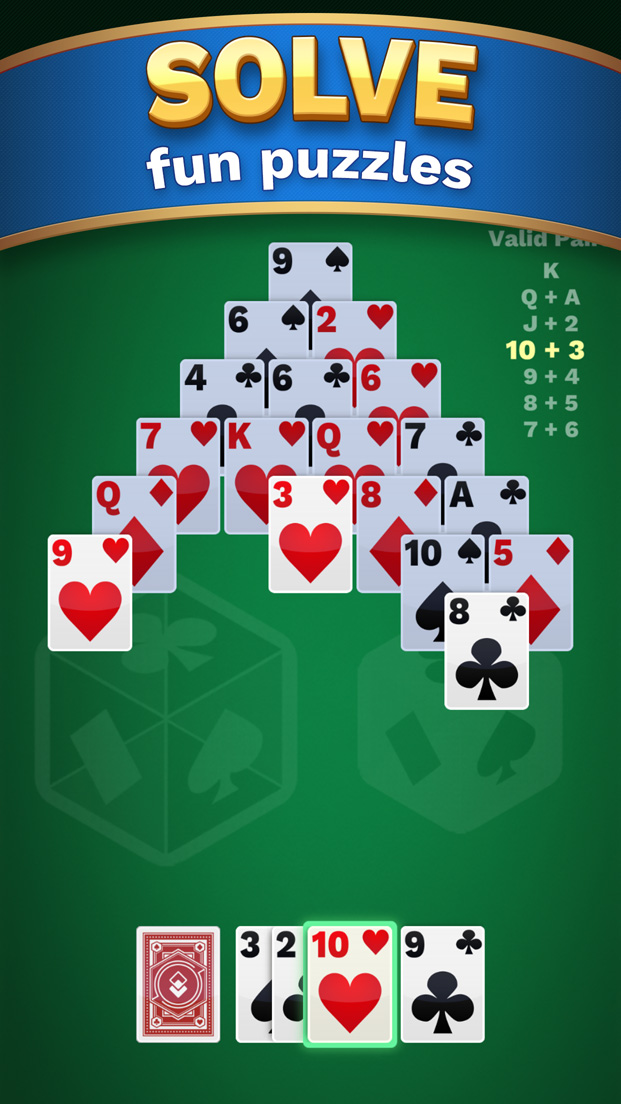 Pyramid Solitaire Cube by Tether Studios